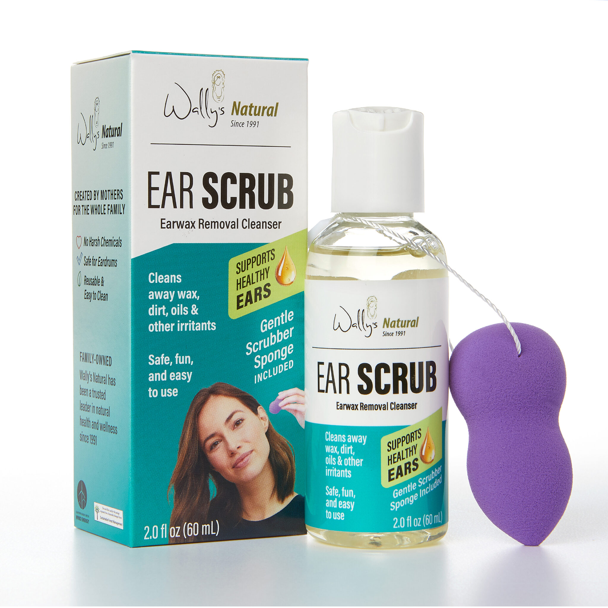 Wally’s Natural Adult Ear Scrub, 2 fl oz - Wally's Natural